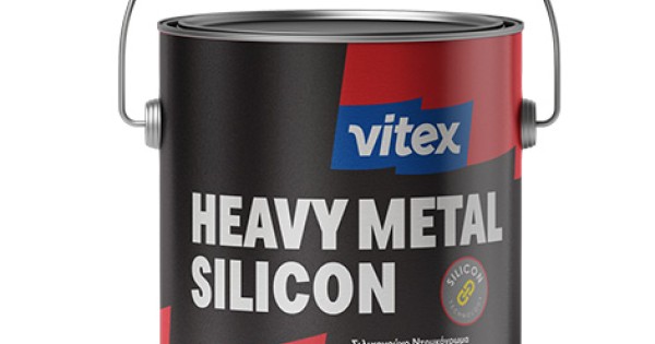 Vitex Heavy Metal Silicon Λαδομπογιά Σιλικονούχα Σατινέ Λευκή No710 0.75L